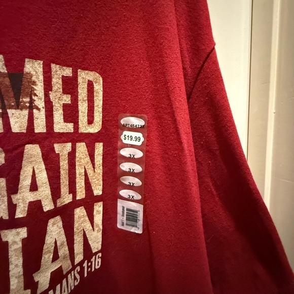 Kerusso | Shirts | Kerusso Red Christian Graphic Tee Unashamed ...